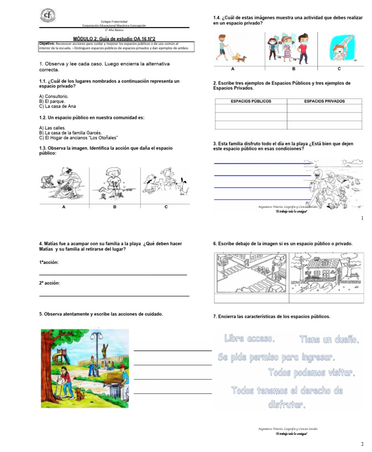 Guía #2 Oa 16 | PDF