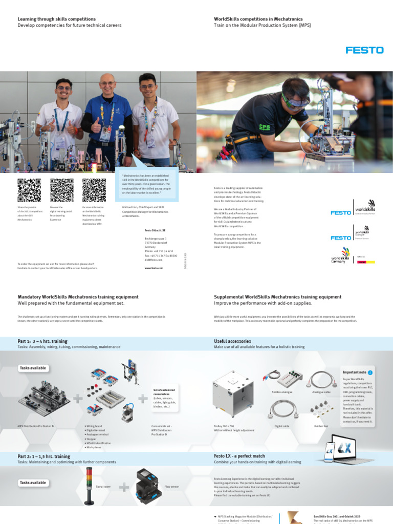 2023 FESTO Worldskills Mechatronics A4 Screen Booklet | PDF | Programmable Logic Controller ...