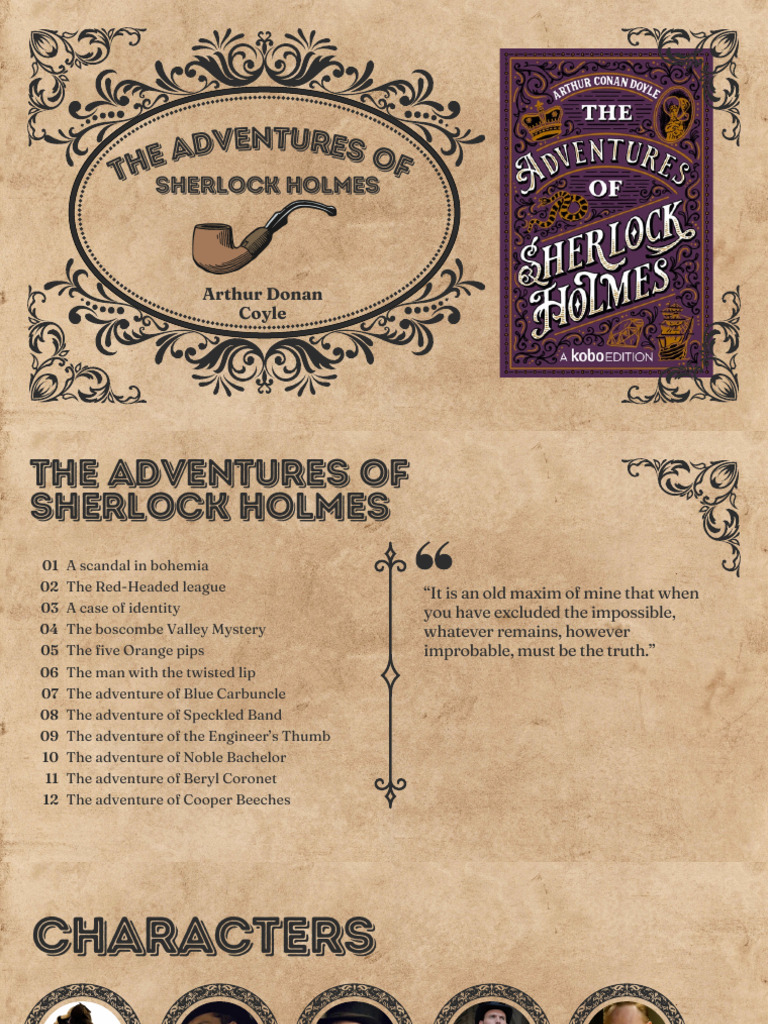 The Adventures of Sherlock Holmes | PDF | Sherlock Holmes | Arthur ...
