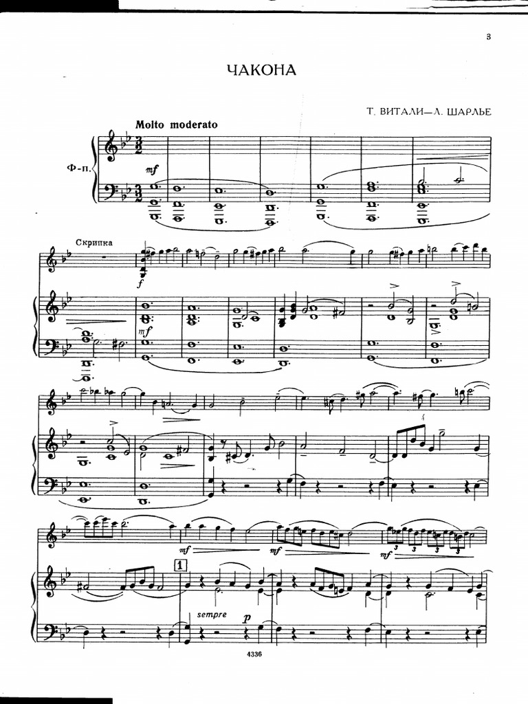 Vitali Ciacona | PDF