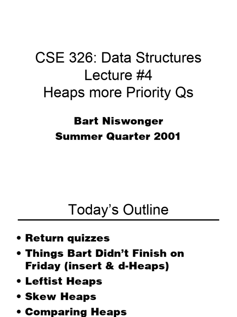 Lecture 4 Pdf Computer Programming Algorithms And Data Structures