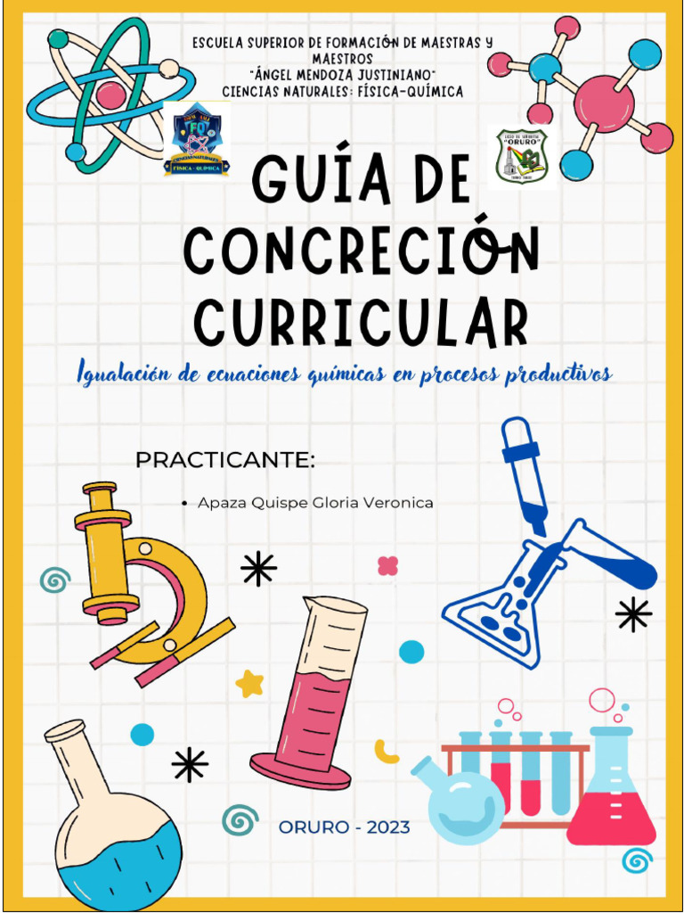 Guía de Concreción Curricular-1 | PDF | Redox | Ecuaciones