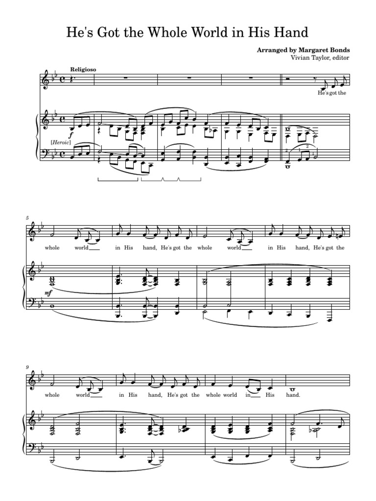 Hes Got The Whole World in His Hand | PDF