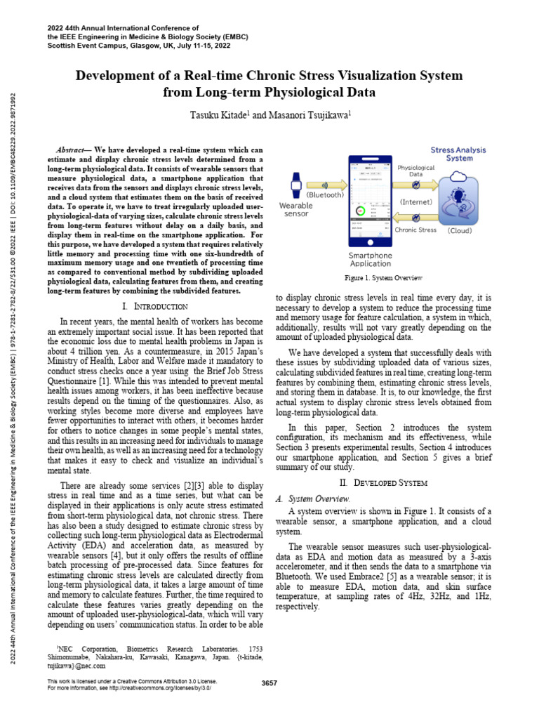 Real-Time Chronic Stress System | PDF | Wearable Technology | Stress ...