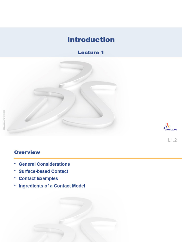 CONT L01 Introduction | PDF | Stress (Mechanics) | Friction