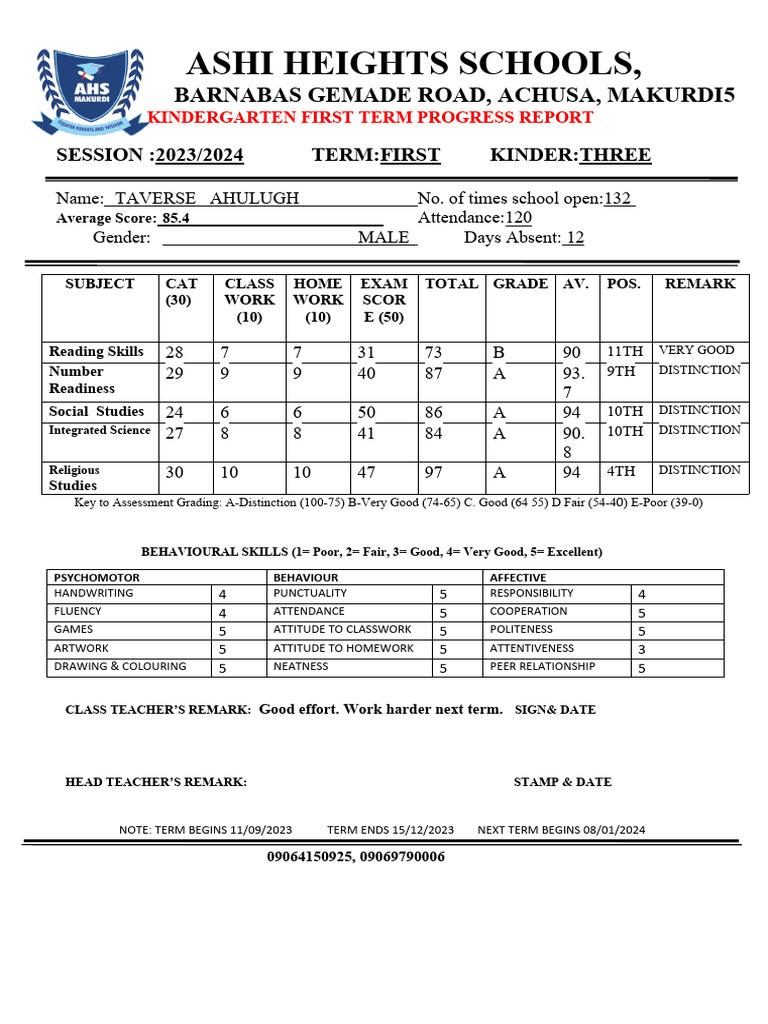 Ahs Kinder 2&3 | PDF