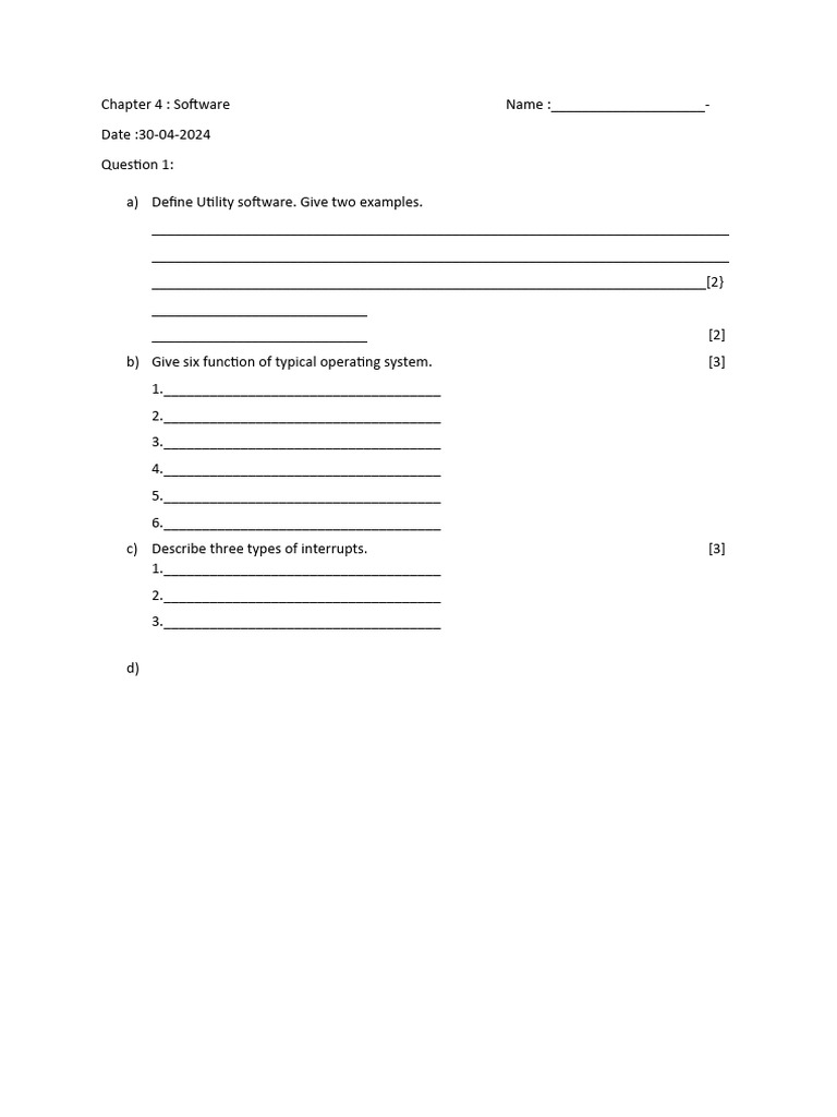 Chapter 4 Test | PDF