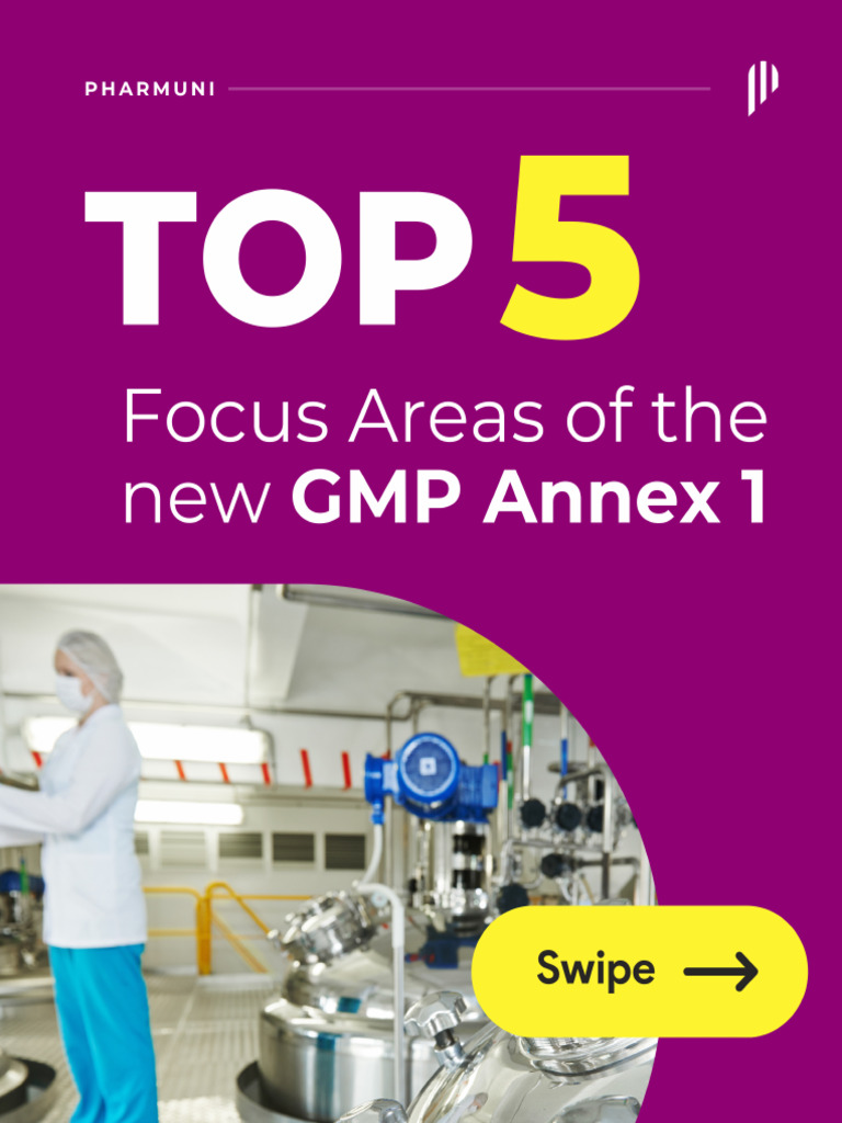 Top 5 Focus Areas of GMP Annex 1 - 1 | PDF