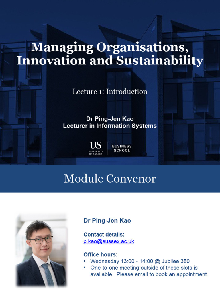 713N1 Week 1 Lecture Slides FINAL | PDF | Innovation | Design Thinking