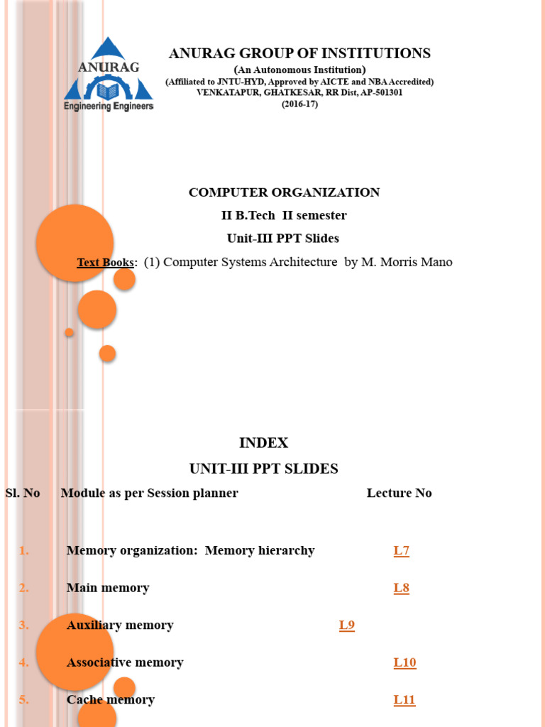 Unit Iii | Download Free PDF | Cpu Cache | Computer Data Storage