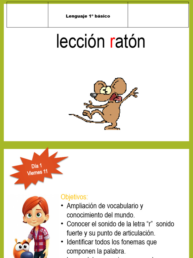 Ppt Lección Ratón | PDF | Notación | Comunicación humana