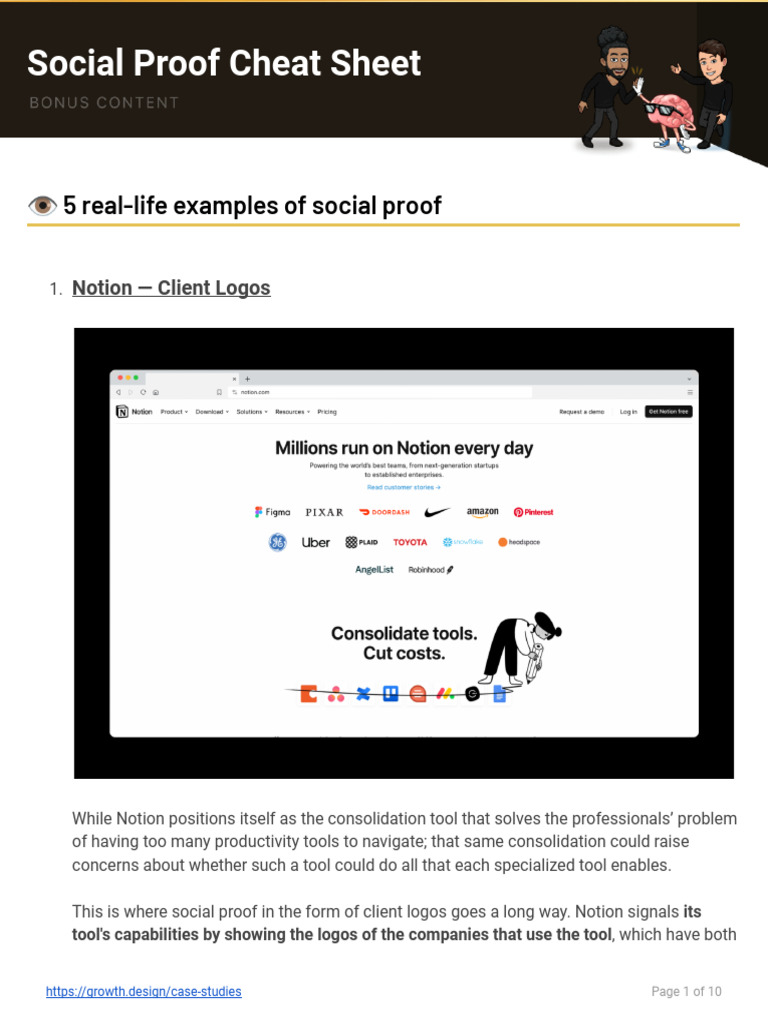 Social Proof Cheat Sheet | PDF | Mobile App | Psychology