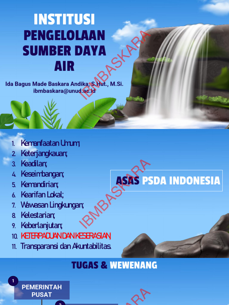 Institusi Dalam PSDA | PDF