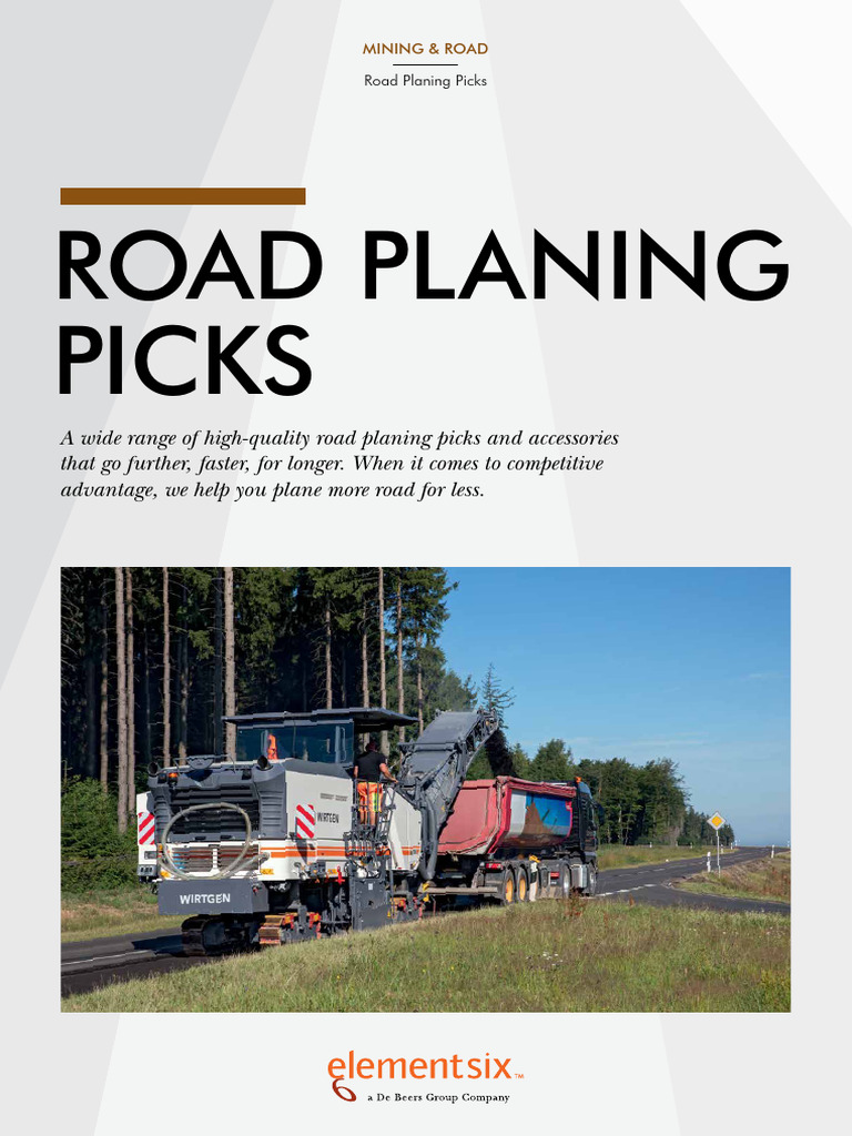 Element Six - Road Planing Picks | PDF | Secondary Sector Of The ...