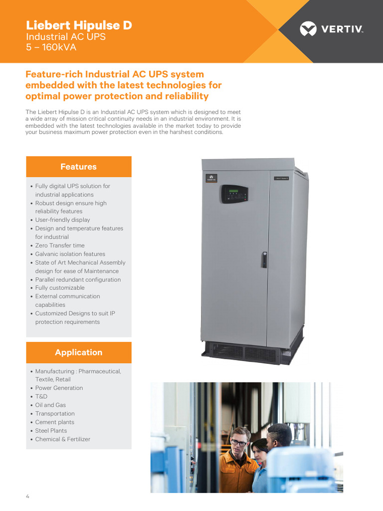 Liebert Hipulse D Data Sheet | PDF