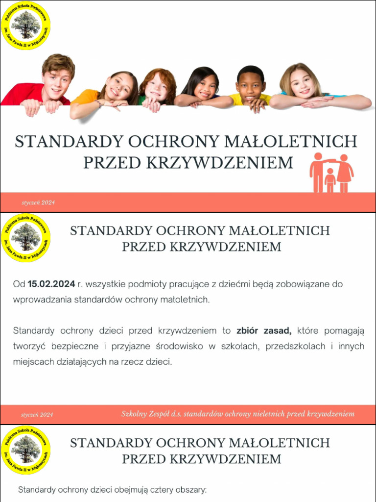 Standardy Ochrony Małoletnich | PDF