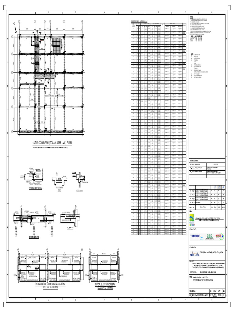MNT - II-EXE-TLL-KAT-GCC-GCB-PLA-0002 1st Floor Beam-SH3-EN-1 | PDF | Concrete | Architectural ...