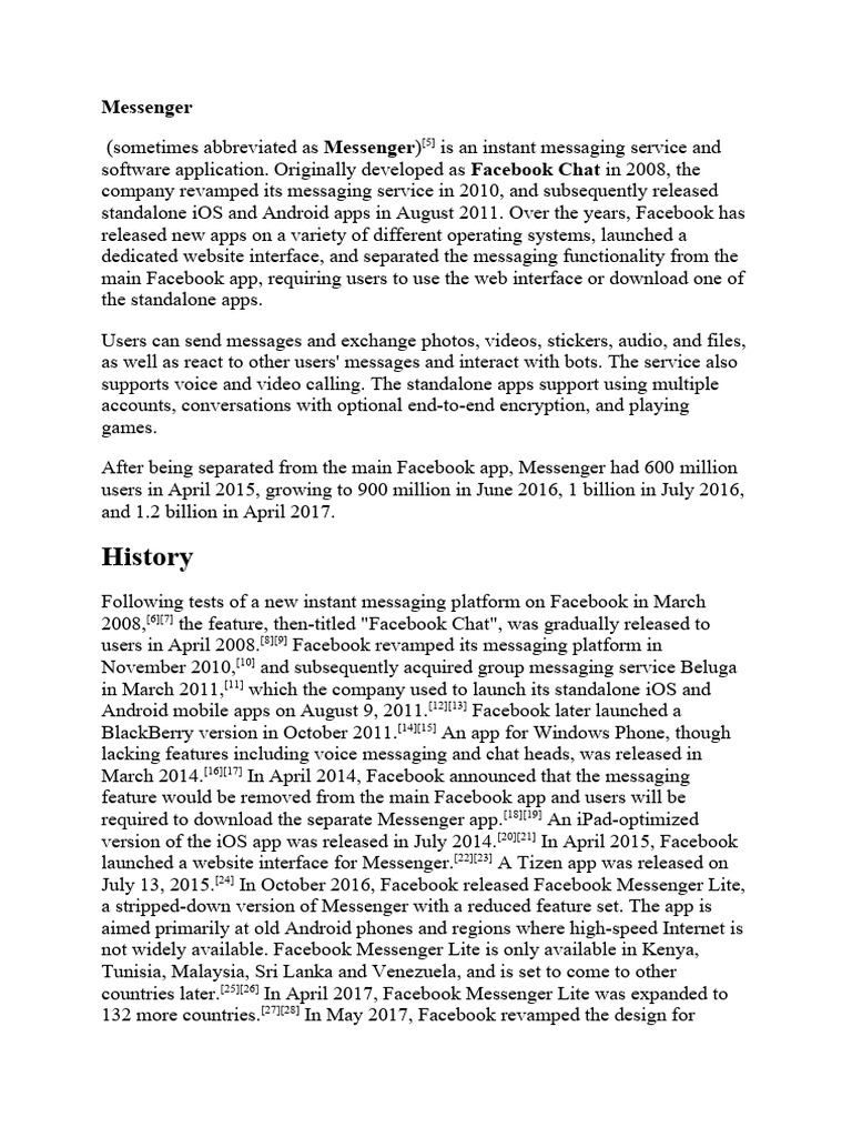 Messenger | PDF | Software | Computing