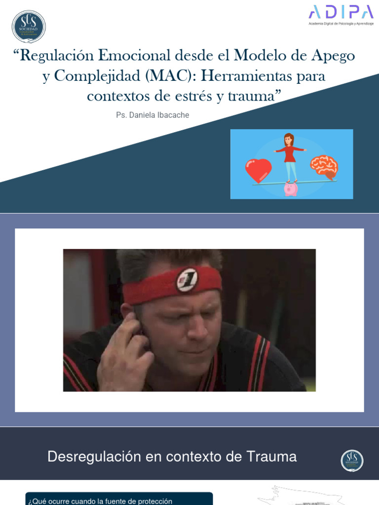 3 - Regulación Emocional Desde El Modelo de Apego y Complejidad (MAC ...