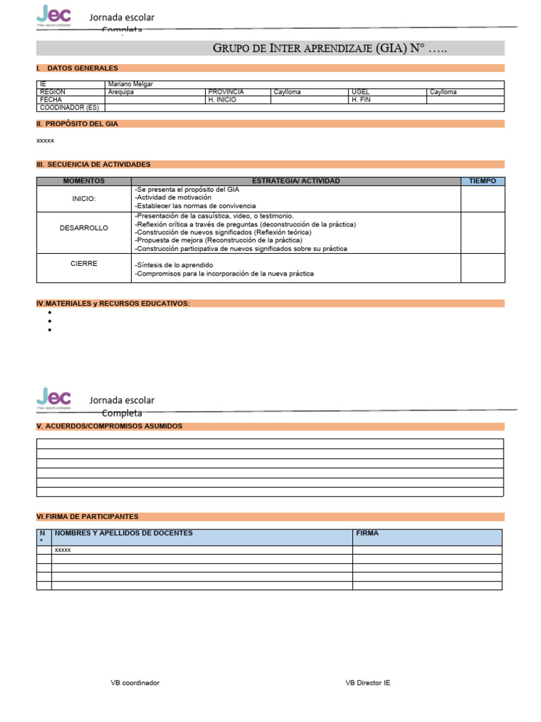 Propuesta de Plan de Gia - Ejemplo - 20.07.2023 | PDF