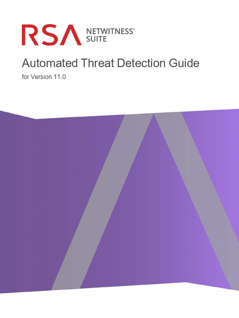 Automated Threat Detection Guide For 11.0 | PDF | Threat (Computer ...