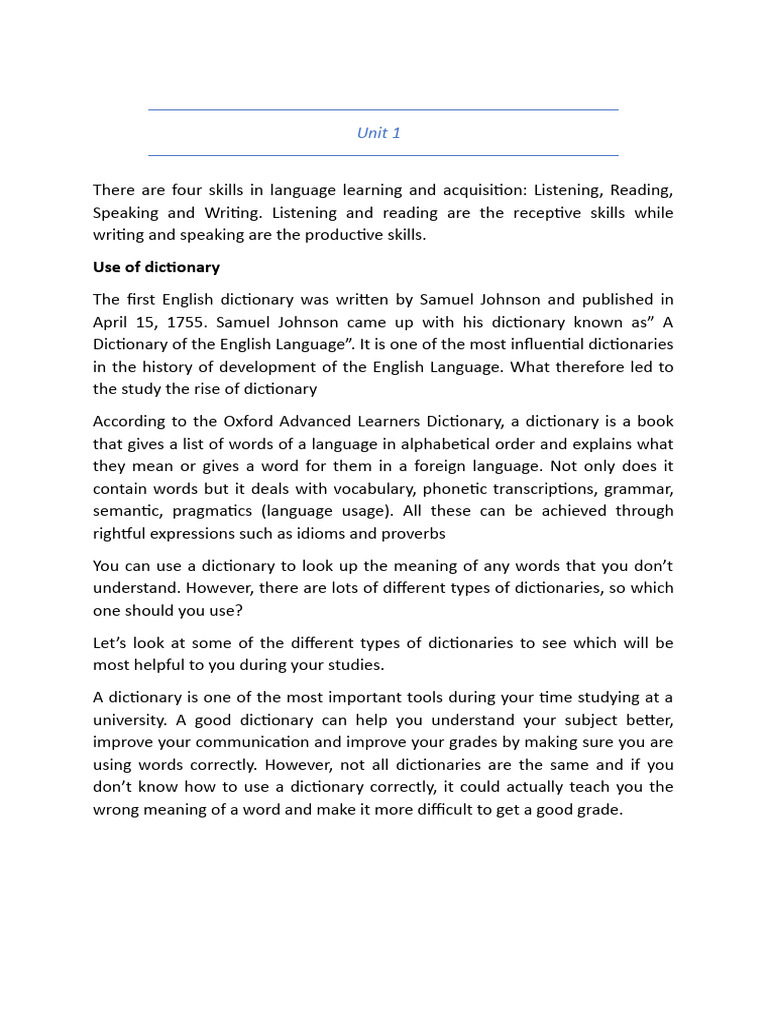 CS Unit 1 | PDF | Dictionary | Communication