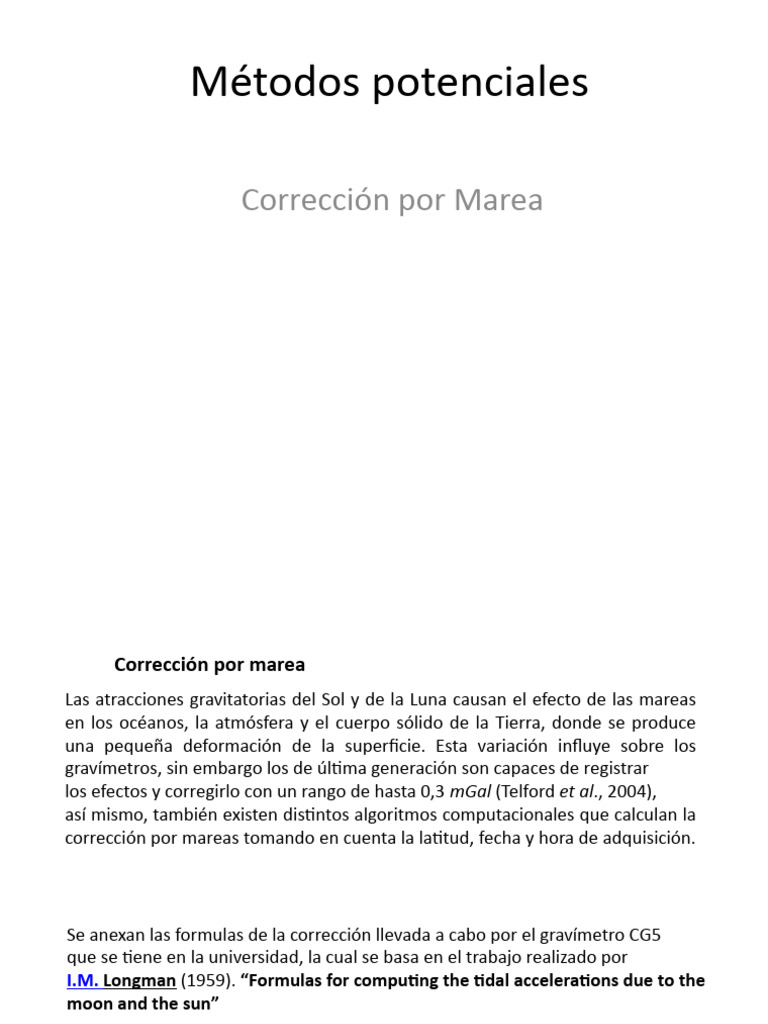 5.-Corrección Por Marea | PDF | Marea