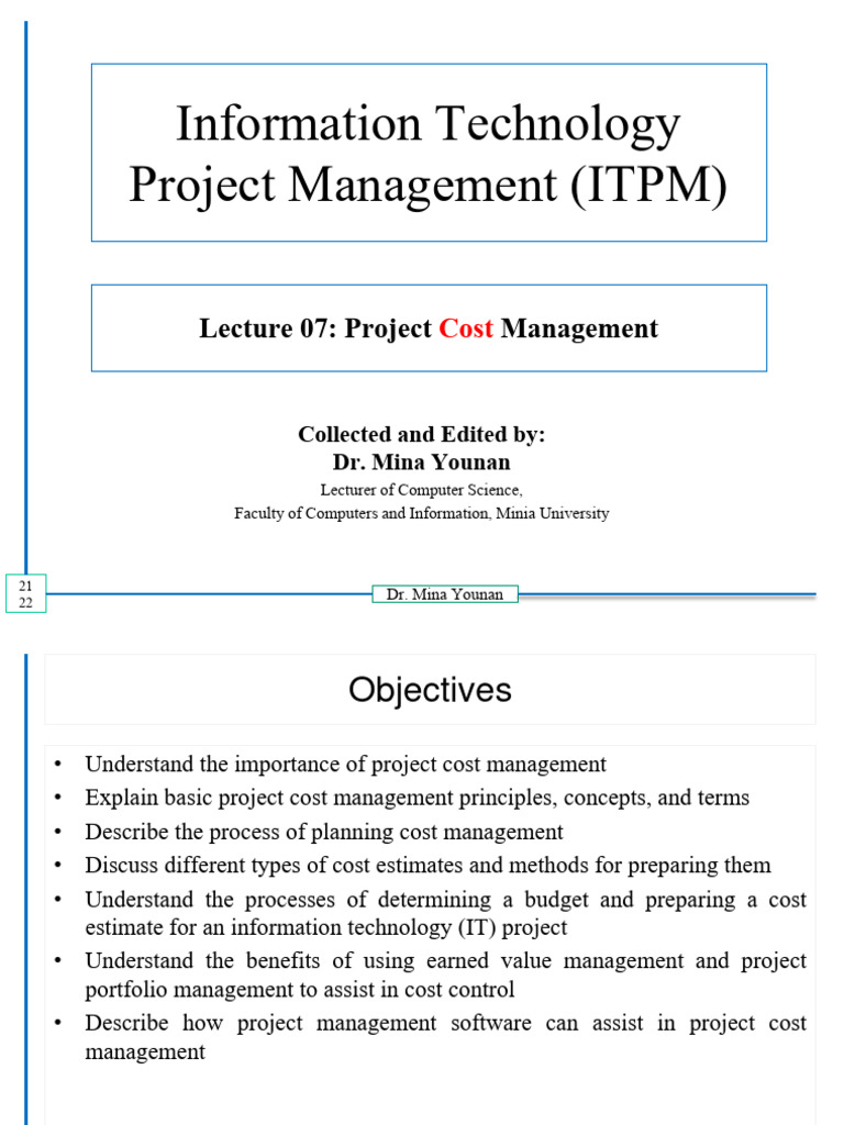 IT Project Cost Management Guide | PDF | Project Management | Business