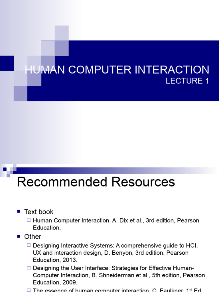 Hci Lecture 1 | PDF | Visual Perception | Eye