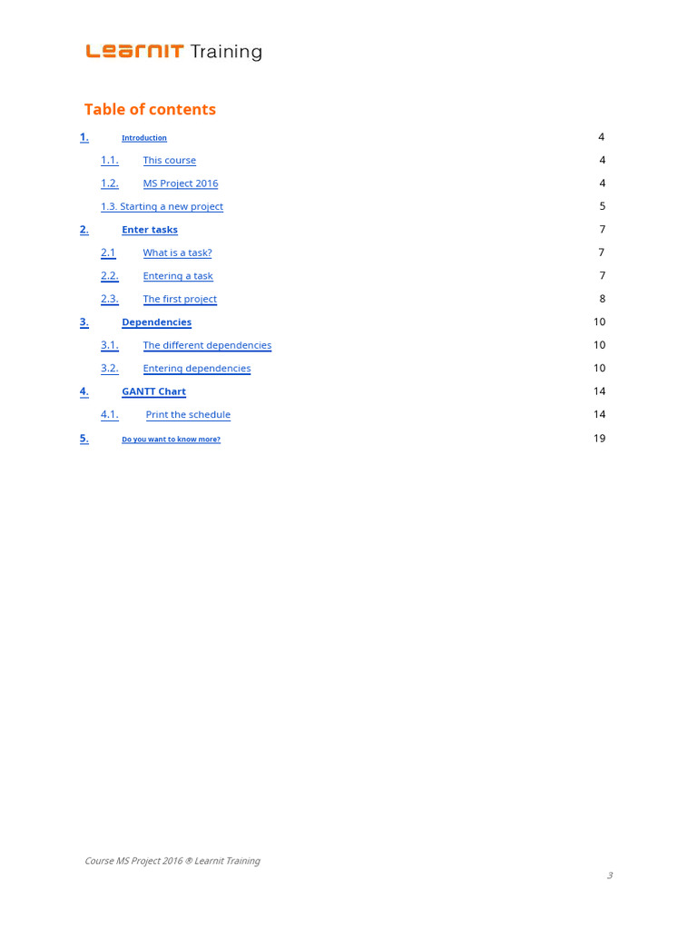 MS Project Training | PDF | Microsoft Excel | Educational Technology