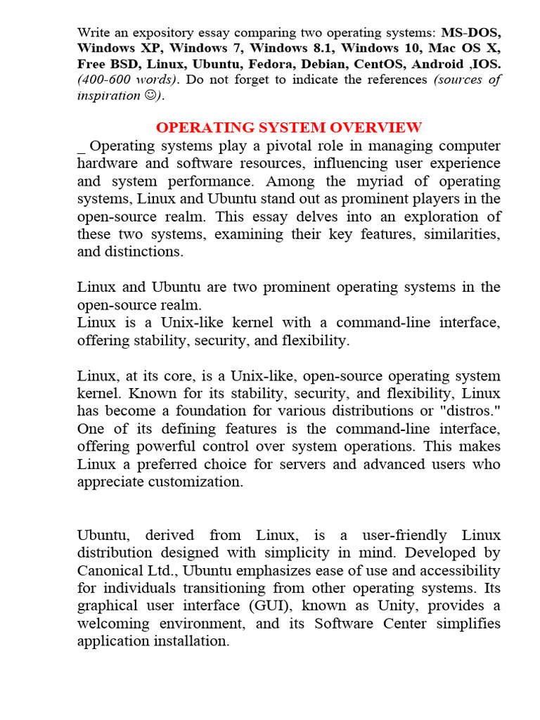 Operating System | PDF | Linux | Operating System