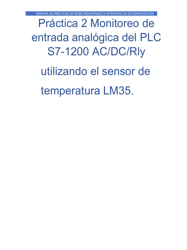 Práctica 2 | PDF | Sensor | Controlador lógico programable