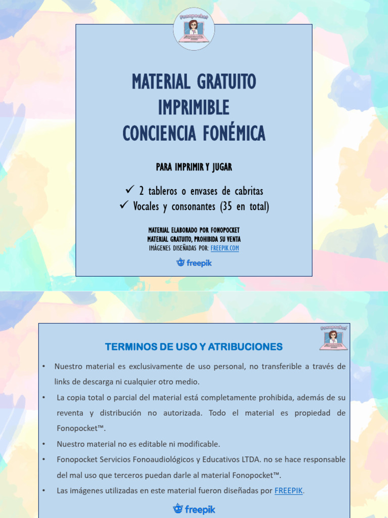 Imprimible Conciencia Fonemica | PDF