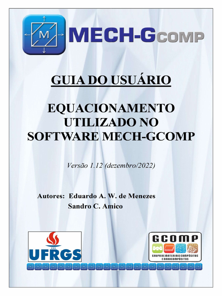 Tutorial MECH-Gcomp v1.12 | PDF