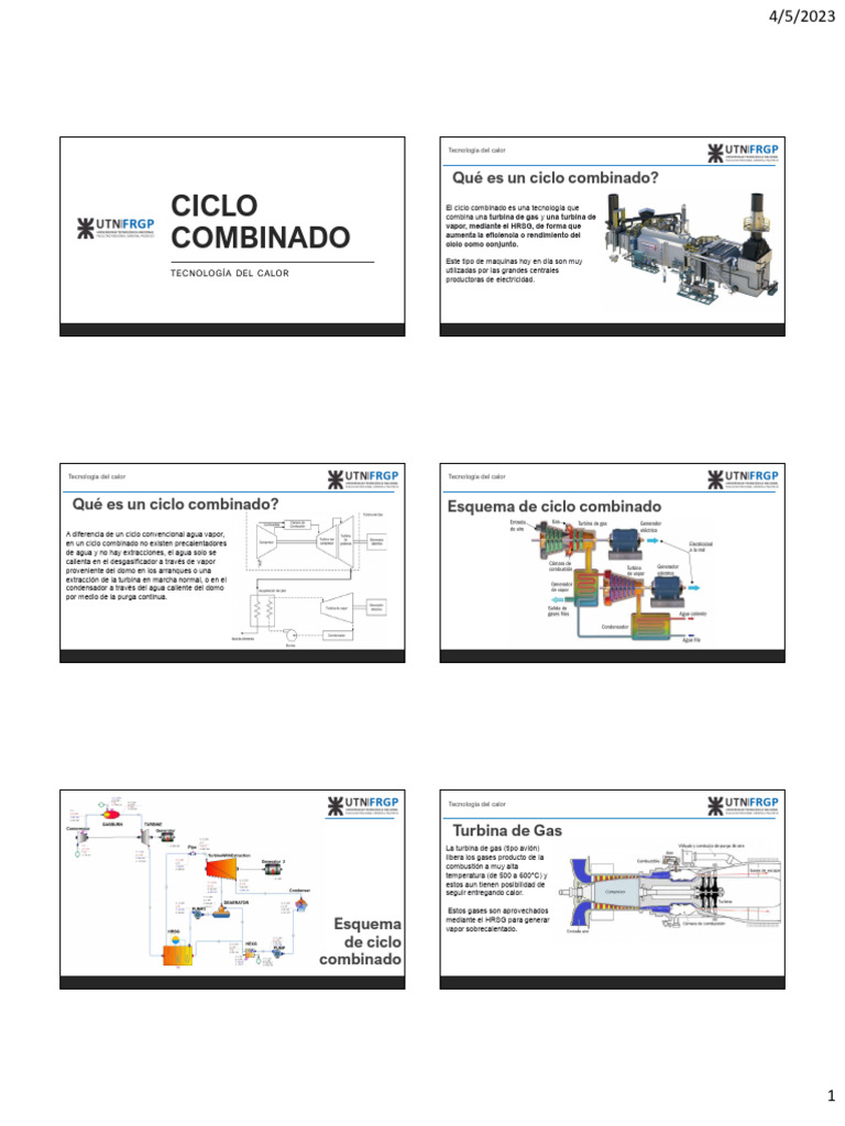Ciclo Combinado | PDF | Vapor | Máquina de vapor
