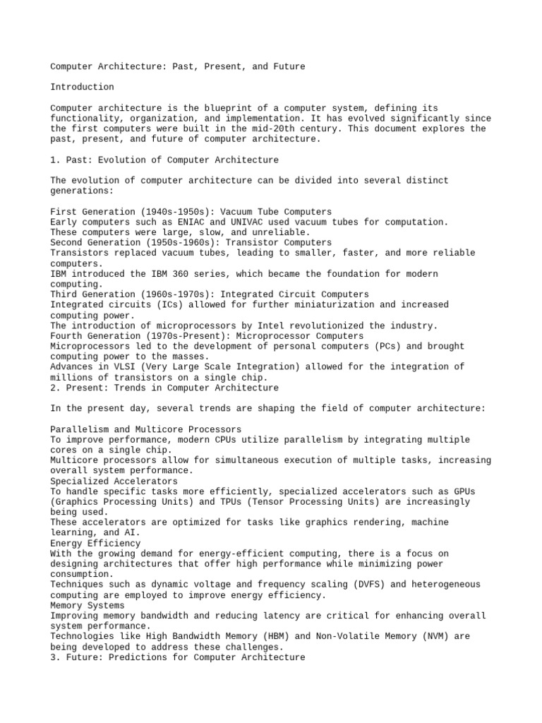 Computerarchitecture | Download Free PDF | Central Processing Unit | Microprocessor