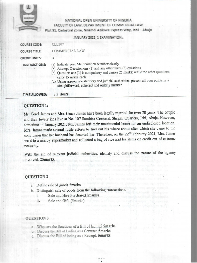 Commercial Law | PDF