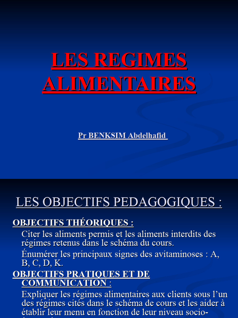 Régimes Alimentaires et Avitaminoses | PDF | Légumes | Fruit