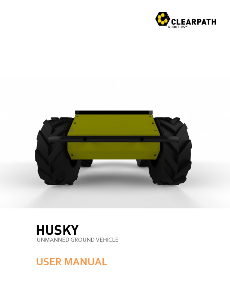 Husky A200 UGV UserManual 0.20 | PDF | Battery Charger | Electrical Engineering