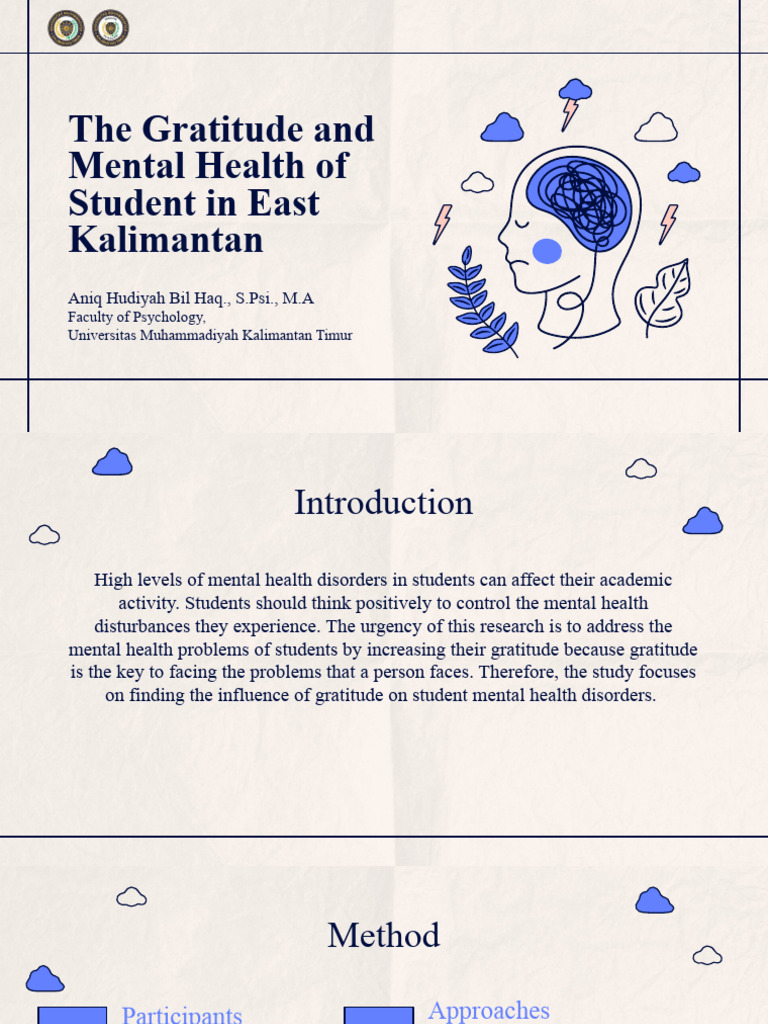 Gratitude's Impact on Student Mental Health | PDF