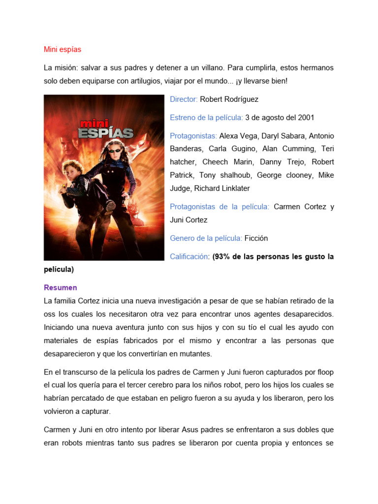 Mini Espías | PDF | Ficción general