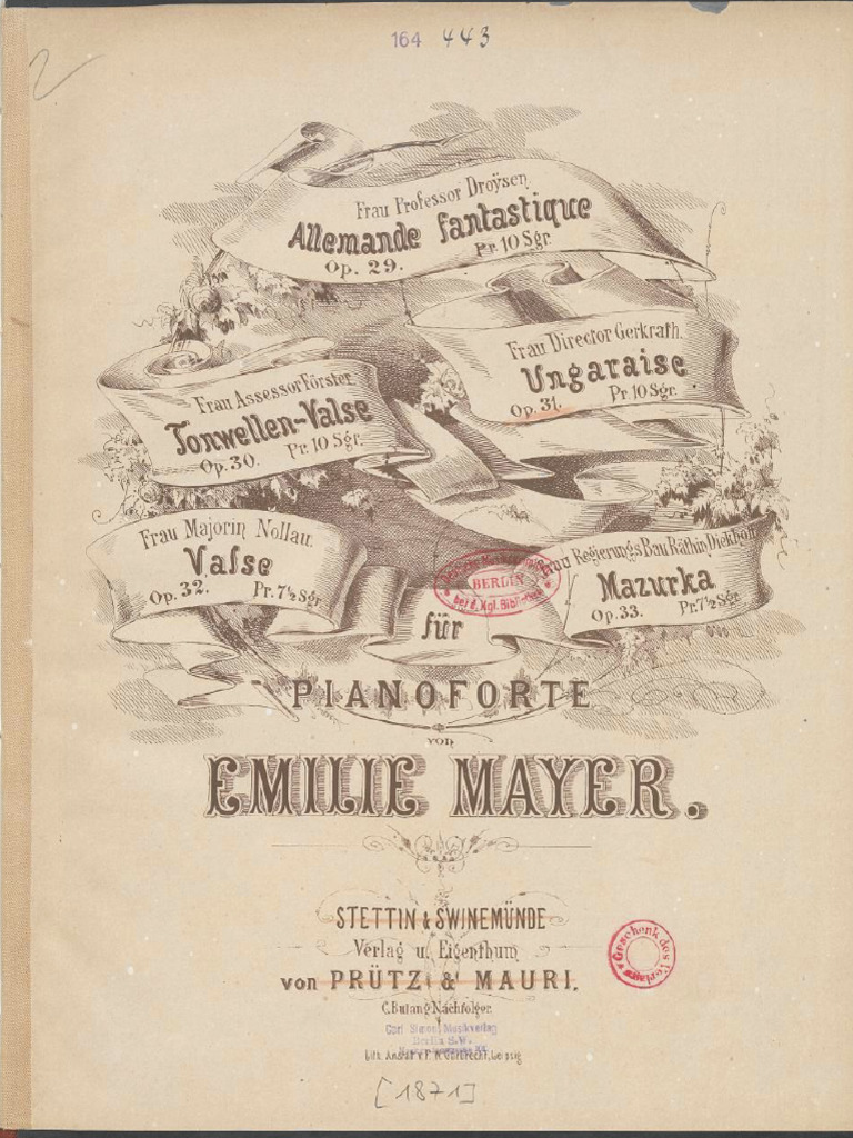 Emilie Mayer - Ungherese Op.31 | PDF