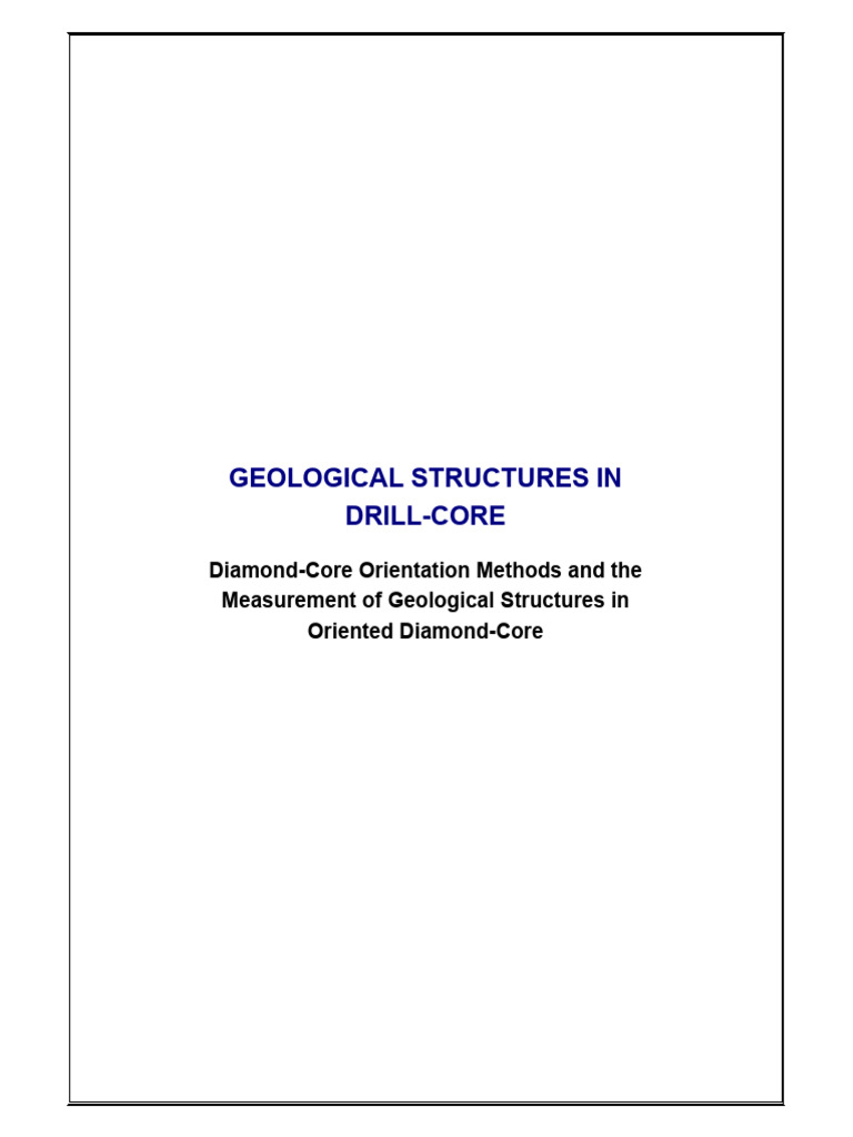 08 - Geological Structures in Core | PDF | Compass | Structural Geology