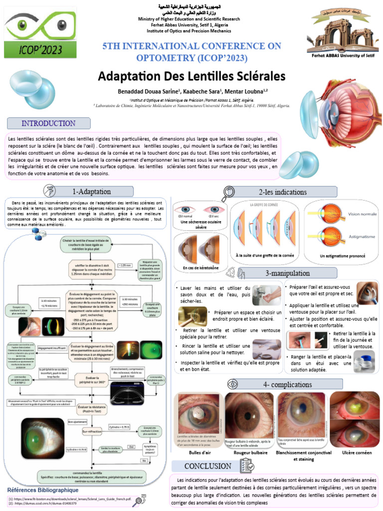 Adaptation Des Lentilles Sclerales | PDF | Lentilles de contact | Optique