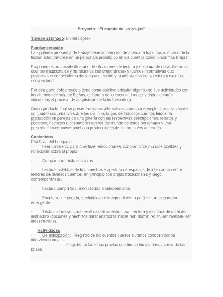 Brujas | PDF | Escritura | Escuelas