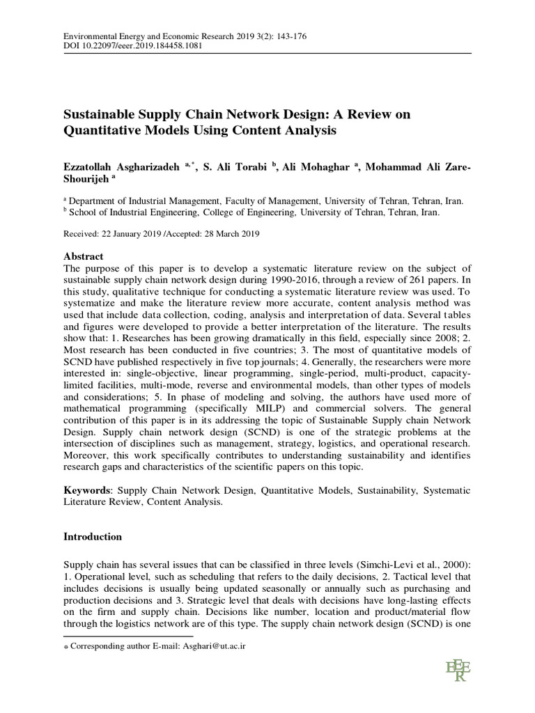 Sustainable Supply Chain Network Design | PDF | Supply Chain ...