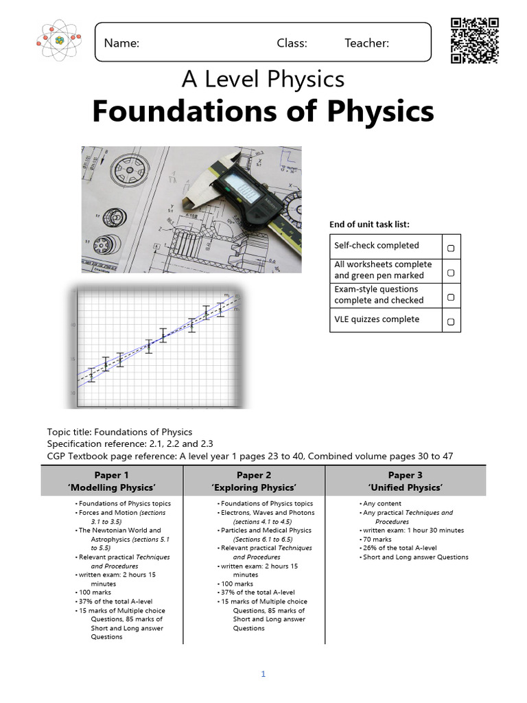 Physics Workbook - Unit 2 - Foundations of Physics Workbook | PDF | Force | Density