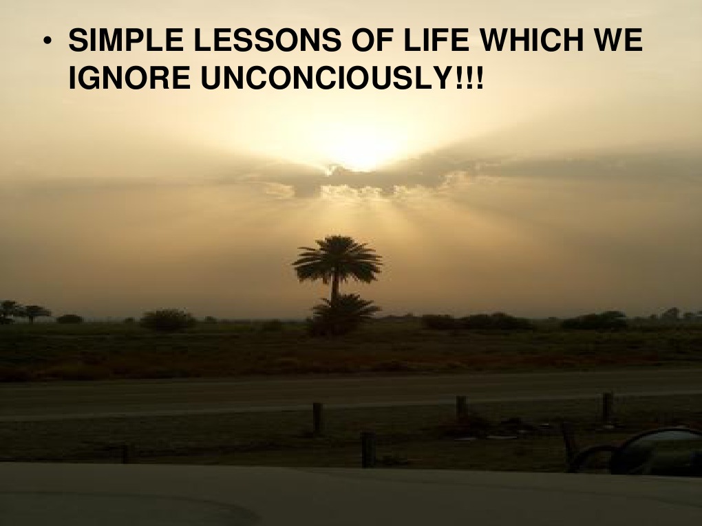 Simple Lessons of Life | PDF