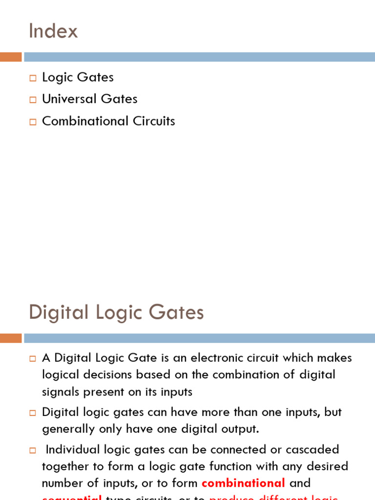 Digital Logic | PDF | Logic Gate | Integrated Circuit