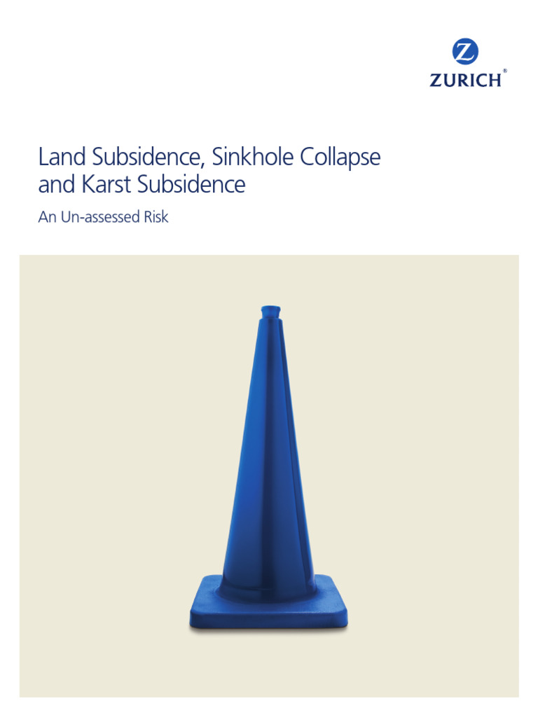 Assessing Land Subsidence Risks | PDF | Groundwater | Sinkhole